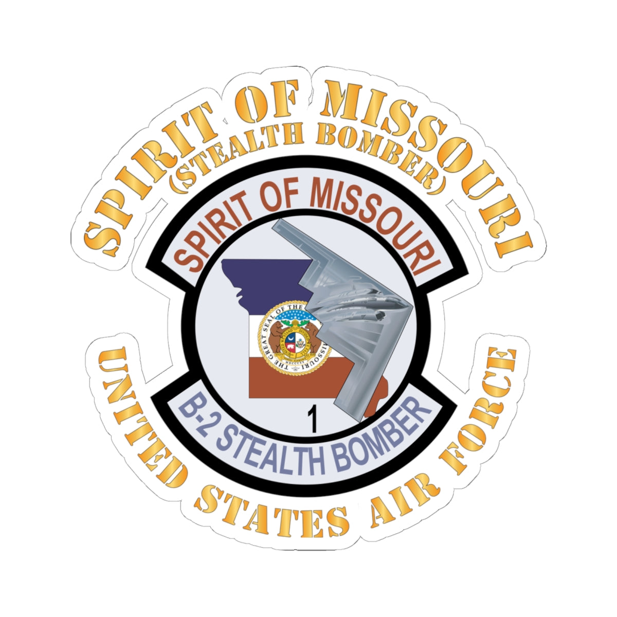 B-2 Spirit of Missouri Stealth Bomber Stickers | Premium USAF Decals ...